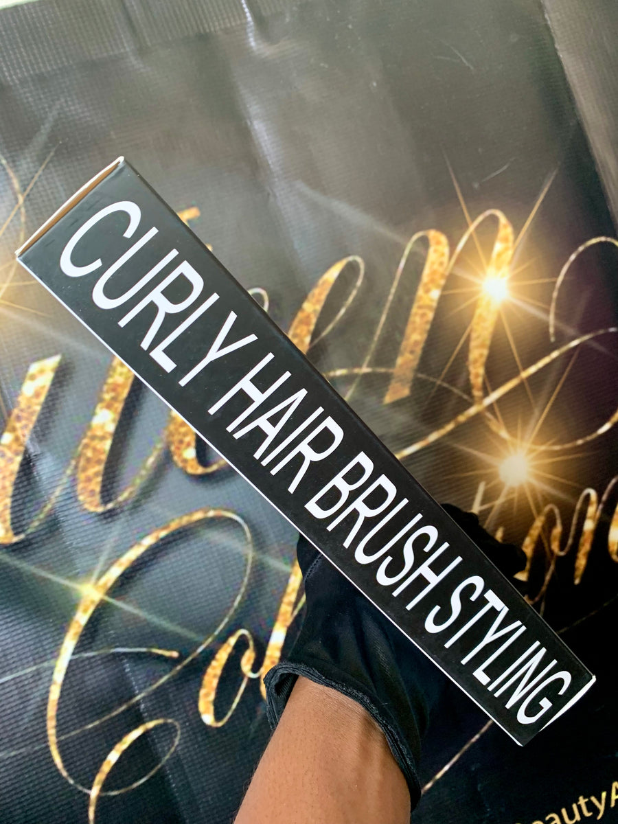 2-N-1 Curly Hair Detangler Styling Brush With Parting Comb ...